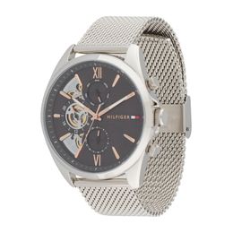 Tommy Hilfiger Analog Watch 'BAKER' male Silver size One Size