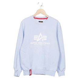 Alpha Industries Sweater Herren Gr&ouml;&szlig;e S Second Hand hellblau