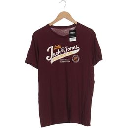 Jack & Jones JACK & JONES T-Shirt Herren Gr&ouml;&szlig;e L Second Hand bordeaux