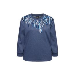 Ulla Popken Sweatshirt female Blue size 62-64