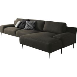 Ecksofa DESIGNWERK, B:344cm T:162cm, gr&uuml;n, 100% Polyester;Struktur 98% Polyester, 2% Acryl, Wohnzimmer, Sofas, "Forma L-Form, zeitloses Designsofa
