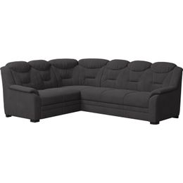 Ecksofa COTTA, B:263cm H:99cm T:211cm, grau, 100% Polyester, Wohnzimmer, Sofas, "Marcus L-Form", wahlweise mit Bettfunktion & Stauraum