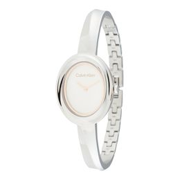 Calvin Klein Analog Watch 'TWISTED BEZEL' female Silver size One Size