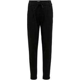 KIDS Only M&auml;dchen Schlupfhose "KONPOPTRASH", schwarz, Gr. 134, unifarben, Jersey, Obermaterial: 63% Viskose, 32% Polyamid, 5% Elasthan, Hosen