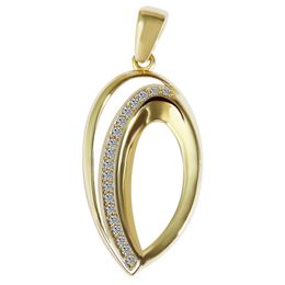 Adelia&acute;s Kettenanh&auml;nger ADELIA&acute;S "Damen Anh&auml;nger aus 333 Gold mit Zirkonia", gold, Schmuckanh&auml;nger, Damen, Gelbgold 333, Kettenanh&auml;nger, Zum Verschenken &ndash; ideal zum Valentinstag