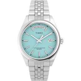 Timex Damen Quarzuhr "LEGACY", silber, Armbanduhren, Armbanduhr, Herrenuhr, Damenuhr, unisex, Datum, Leuchtzeiger