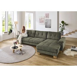 Ecksofa DIE PLANBAR, B:316cm H:86cm T:177cmforest, 88% Polyester;12% Polyamid, Wohnzimmer, Sofas, "PP-LA19101 L-Form, Breite 316 cm", wahlweise mit