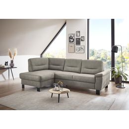 Ecksofa DIE PLANBAR, B:244cm H:88cm T:160cmalu, 100% Polyester, Wohnzimmer, Sofas, "PP-PF23172 L-Form, Breite 244 cm", Eckgarnitur mit besonders