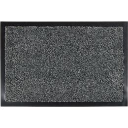 Fu&szlig;matte Astra, B:120cm H:10mm L:180cm, grau, Kunstfaser, Au&szlig;enbereich, Teppiche, "Calcite", T&uuml;rmatte, Sauberlaufmatte, rutschfest, meliert, nimmt