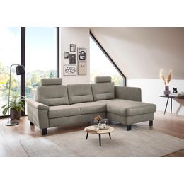 Ecksofa DIE PLANBAR, B:244cm H:88cm T:160cmalu, 100% Polyester, Wohnzimmer, Sofas, "PP-PF23172 L-Form, Breite 244 cm", Eckgarnitur mit besonders