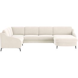 Sit & More Wohnlandschaft SIT & MORE, B:356cm H:90cm T:227cm, beige, 100% Polyester, Sofas, "Soul U-Form", wahlweise mit Bettfunktion und Bettkasten oder