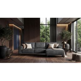 Ecksofa OTTO HOME, B:280cm H:85cm T:152cm, grau, Struktur weich (100% Polyester);Luxus-Microfaser (100% Polyester);Webstoff (100% Polyester),