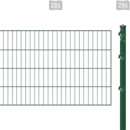 Arvotec Einstabmattenzaun "ESSENTIAL 80 zum Aufschrauben", H/L: 80cm x 56m, Pfosten: 29 Stk., gr&uuml;n, Zaunelemente, Zaunh&ouml;he 80 cm, Zaunl&auml;nge 2 - 60 m