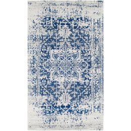 Teppich LIVABLISS, B:80cm H:11mm L:150cm, blau, Kunstfaser, Wohnzimmer, Teppiche, "SYRACUSA", Vintage Orientteppich, Kurzflor Boho Wohnzimmerteppich,
