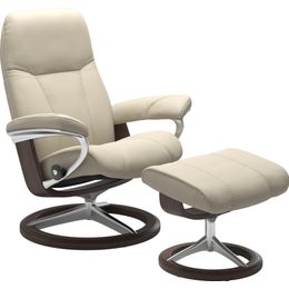 stressless "Consul" Set, Relaxsessel mit Hocker, mit Hocker, mit Signature Base, Gr&ouml;&szlig;e S, Gestell Wenge