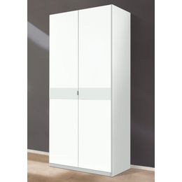Kleiderschrank Priess, B:94cm H:193cm T:54cm, wei&szlig;, Holzwerkstoff, Schlafzimmer, Schr&auml;nke, "Dreht&uuml;renschrank Kleiderschrank Schrank