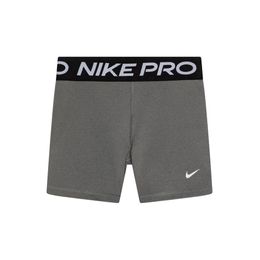 Nike Sportshorts 'Pro' M&auml;dchen Gr&ouml;&szlig;e 158/170 hellgrau / dunkelgrau / wei&szlig;