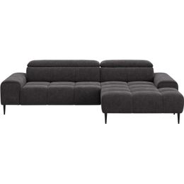Ecksofa COTTA, B:290cm T:182cmmud, 100% Polyester (PES), Wohnzimmer, Sofas, "Theo L-Form, B: 290 cm", mit Kopfteilverstellung, optional