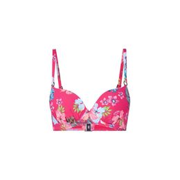 JOOP! Jeans Bikinitop Damen Gr&ouml;&szlig;e 80 hellblau / pink / fuchsia