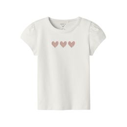 name it M&auml;dchen Kurzarmshirt "NBFHULLU 2P SS TOP BOX"ballerinapack:cloud dancer, Gr. 74, bedruckt, Jersey, Obermaterial: 95% Baumwolle, 5% Elasthan,