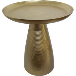Beistelltisch PAROLI, B:45cm H:49cm T:45cm, gold, Wohnzimmer, Tische, "Capri"