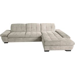 Ecksofa Alina, B:271cm H:90cm T:204cm, grau, Wohnzimmer, Sofas, "Salima", Inklusive R&uuml;ckenlehnenverstellung