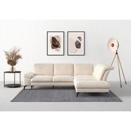 Sit & More Ecksofa SIT & MORE, B:303cm H:84cm T:244cm, beige, 100% Polyester, Wohnzimmer, Sofas, "Cabana L-Form", Ottomane, wahlweise mit Sitztiefen-,Armlehnen-