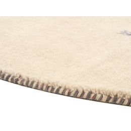 Wollteppich CarpetFine, H:15mm &Oslash;:300cm, wei&szlig;, Wolle, Wohnzimmer, Teppiche, "Gabbeh Uni, auch als L&auml;ufer und Rund erh&auml;ltlich", reine Wolle,