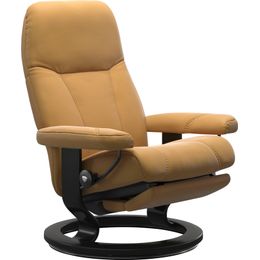 Relaxsessel stressless, B:76cm H:100cm T:74cm, gelb, Leder BATICK: BATICK ist ein leicht korrigiertes, durchgef&auml;rbtes und genarbtes M&ouml;belleder, bei