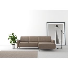 Sit & More Ecksofa SIT & MORE, B:251cm H:84cm T:163cm, grau, Wohnzimmer, Sofas, "Bailando L-Form", wahlweise mit Kopfteilverstellung und Vorziehsitz, motorisch