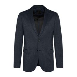 Bugatti Herren Sakko, blau, Gr. 52, unifarben, 95% Polyester, 5% Elasthan, Sakkos, mit feiner Struktur