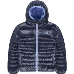 LEVI'S KIDS Jungen Steppjacke "SHERPA LINED MDWT PUFFER JACKET", blau, Gr. 12, Obermaterial: 100% Polyester, Jacken, for Boys mit Kapuze