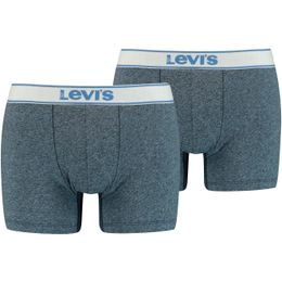 Levi's Levis "LEVIS MEN VNTG HTR BOXER BRIEF ORG CO 2P" 2er Pack, mit breitem Logobund