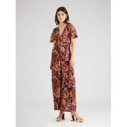 Nasty Gal Jumpsuit Damen Gr&ouml;&szlig;e L braun / brombeer / orange / rosa