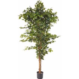 Kunstpflanze Creativ green, B:23cm H:150cm, gr&uuml;n, Kunststoff, Polyester, Badezimmer, Kunstpflanzen, "Ficus Benjamini"