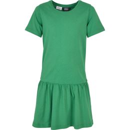 Urban Classics M&auml;dchen Shirtkleid "Urban Classics Damen Girls Valance Tee Dress"bodegagr&uuml;n, Gr. 158, unifarben, 100% Baumwolle, Kleider