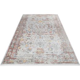 Teppich Wecon Home, B:240cm H:7mm L:290cm, beige, Kunstfaser, Wohnzimmer, Teppiche, "SoHo Beat", Hoch-Tief-Struktur, Wohnzimmer