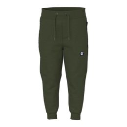 name it Jungen Sweathose "NMMVIMO SWE PANT BRU NOOS", gr&uuml;n, Gr. 110, unifarben, Sweatware, Obermaterial: 60% Baumwolle, 40% Polyester, Hosen