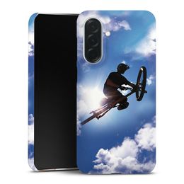 DeinDesign Galaxy A36 5G Handy Premium Case Smartphone Handyh&uuml;lle Schutzh&uuml;lle matt Sky Bicycle Mountainbike Premium Case