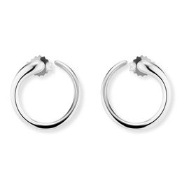 CAI CA&Iuml; Damen Paar Creolen "925/-Sterling Silber rhodiniert", one-size, Silber 925 (Sterlingsilber)wei&szlig;, Silber 925 (Sterlingsilber), Ohrringe