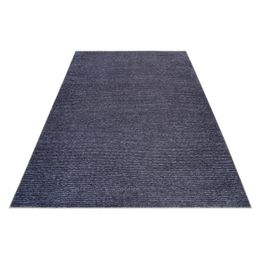 Teppich Esprit, B:120cm H:6mm L:170cm, blau, Kunstfaser, Wohnzimmer, Teppiche, "Marly ESP-44379", weicher Kurzflor, Wohnzimmer