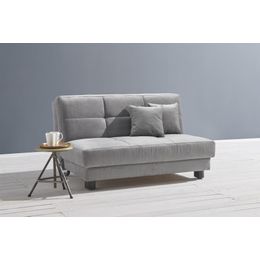 ell+ell Schlafsofa ELL + ELL, B:145cm H:90cm T:100cm, grau, 100% Polyester, Jugendzimmer, Sofas, "Tilda", Breite 145 cm, inkl. 2 Zierkissen