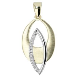Adelia&acute;s Kettenanh&auml;nger ADELIA&acute;S "Damen Anh&auml;nger aus 333 Gold mit Zirkonia", wei&szlig;, Schmuckanh&auml;nger, Damen, Gelbgold 333, Kettenanh&auml;nger, Ein stilvolles Geschenk f&uuml;r besondere Momente