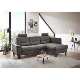Ecksofa DIE PLANBAR, B:244cm H:88cm T:160cmanthrazit, 100% Polyester, Wohnzimmer, Sofas, "PP-PF23172 L-Form, Breite 244 cm", Eckgarnitur mit