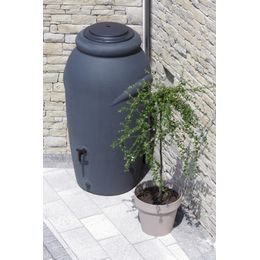 Regentonne Prosperplast, H:113cm &Oslash;:56cm, grau, Polyethylen, Garten, Regentonnen, "Aquacan baby"