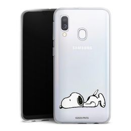 DeinDesign Galaxy A40 Handy Silikon H&uuml;lle Case transparent Handyh&uuml;lle Official Licensed Product Snoopy Peanuts Silikon Case