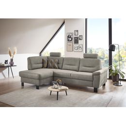 Ecksofa DIE PLANBAR, B:244cm H:88cm T:160cmalu, 100% Polyester, Wohnzimmer, Sofas, "PP-PF23172 L-Form, Breite 244 cm", Eckgarnitur mit besonders