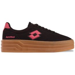 Lotto Damen Sneaker, Gr. 37, pink, Synthetik, mehrfarbig, Schuhe, - mit gepolsterter Schaftkante