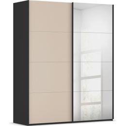 Schwebet&uuml;renschrank Rauch, B:181cm H:223cm T:67cm, beige, Holzwerkstoff, Schr&auml;nke, "Kleiderschrank Schrank Garderobe Schlafzimmerschrank SCALE-FYRA",