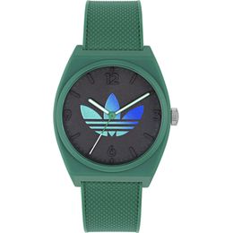 Damen Quarzuhr "PROJECT TWO GRFX", gr&uuml;n, adidas originals, Armbanduhren, Armbanduhr, Herrenuhr, Damenuhr, unisex, Resinarmband
